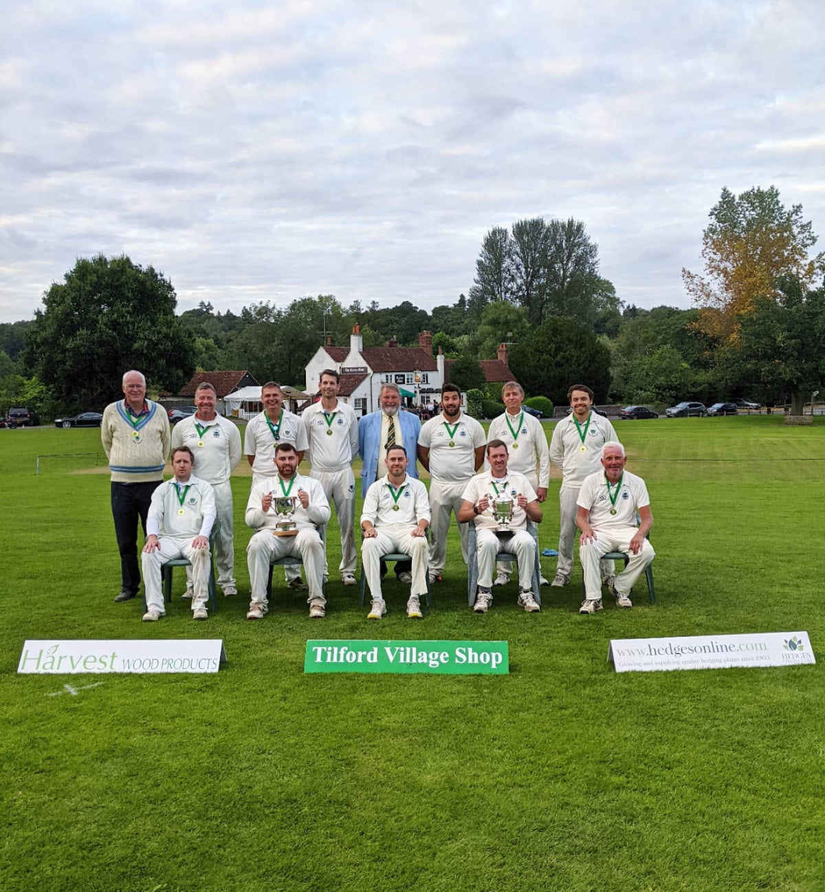 Sponsors of Tilford Cricket Club | Hedges Online | CGJ Mathias & Son